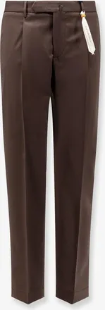 Santaniello Il Viaggiatore pleated wool blend trousers - SANTANIELLO - gender_Man