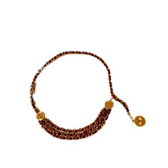 Chanel Pre-owned Stoff grtel - - Pre-owned - Damen - Rot - ONE SIZE