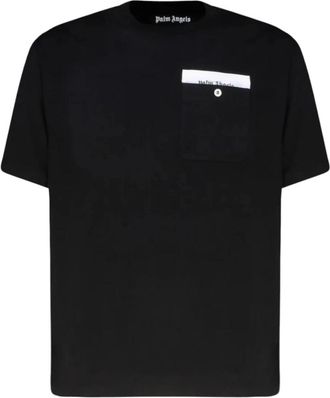 Palm Angels Sartorial Tape Pocket T-Shirt - - Tops - Herren - Schwarzk - XL