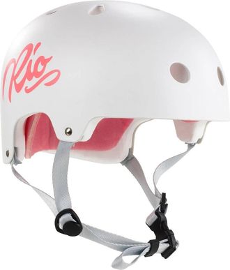 Rio Roller Script Helm, Unisex, f&uuml;r Erwachsene, Unisex-Erwachsene, RIO159_57/59 cm_Blanco, wei&szlig;, 57/59 cm