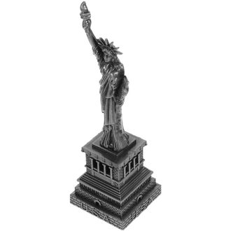 DOITOOL Freiheitsstatue Metallfigur Graues Design Stabile Metallkunst Skulptur Realistische Souvenir Deko für Tisch Regal Büro und Wohnraum Kreatives Geschenk