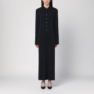 Sportmax Black shirt dress in viscose jersey