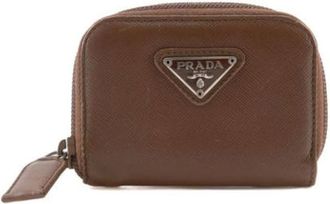 Prada unisex, Pre-owned, Brun, Taille: ONE Size Portefeuille Vintage Pre-owned