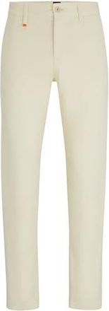 BOSS Hommes Schino-Taber-1 D Chino Tapered Fit en Satin de Coton Stretch Surteint