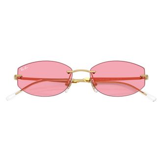 Ray-Ban Lunettes de soleil irr&eacute;guli&egrave;res - unisex - Accessoires - Rose - Taille: 55 MM