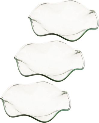 NUOBESTY 3 Stück Teiliges Glas Ersatz Ölwärmer Schalen Klar Aromatherapie Duftlampe Wachsschmelz Tablett Wiederverwendbar Sicher für Wachs Aromalampe Zubehör