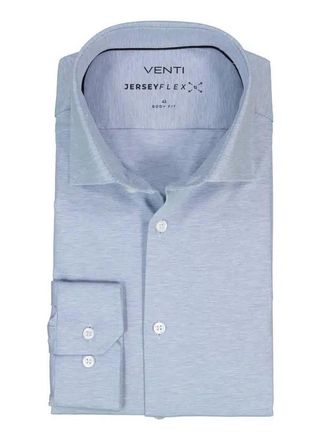 Venti Herren Hemd blau meliert