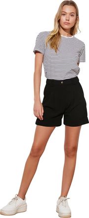 Trendyol Damen Basic and Bermuda Casual Shorts, Schwarz, 40 EU