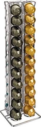 Ibili Spender für Nespresso-Kaffeekapseln, 44 Kapseln, verchromter Stahl