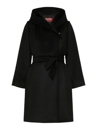 Max Mara Knielanger Mantel - Schwarz