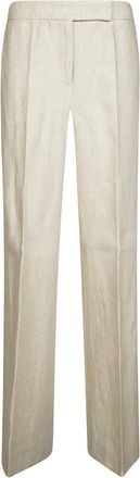 Max Mara Femme, Pantalons, Brun, Taille: 38 FR Mxsginnico Pantalone Palazzo