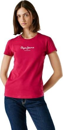 Pepe Jeans London New Virginia SS N T-Shirt Femme Rose (Penn Pink), S, Rose (Penn Pink), S