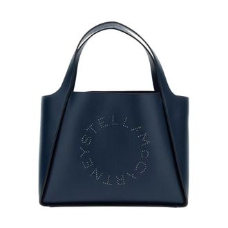 Stella McCartney Studded Logo Tote Bag - - Bags - Damen - Blau - ONE SIZE