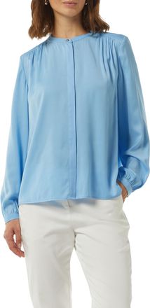 Comma Satinbluse mit Raffung