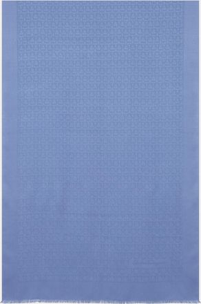 Ferragamo Damen Gancini Stola Blau