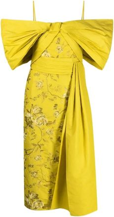 Erdem Femme, Robes, Jaune, Taille: 36 FR Robes Maxi