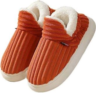 Generic Pantoufles en peluche pour femme - Doubl&eacute;es en polaire - Antid&eacute;rapantes - Chaudes - Pour lint&eacute;rieur - Confortables - En fourrure - Antid&eacute;rapantes - Se