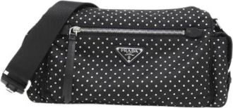 Prada Pre-owned Sac bandouli&egrave;re Vela Borchie - Femme - Pre-owned - Noir - Taille: ONE Size