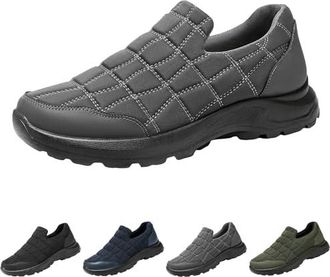 Generic Bottes de neige &agrave; enfiler pour homme - Chaussures de travail &eacute;paisses et chaudes - R&eacute;sistantes &agrave; leau - Chaussures dhiver antid&eacute;rapantes - Chaussures 