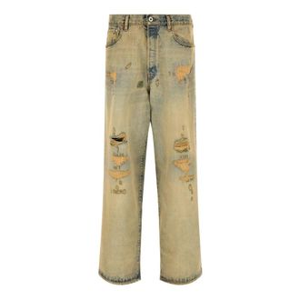 Kenzo Turn Up Wide Fit Jeans - - Jeans - Herren - Gelb - W30