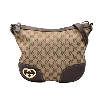 Gucci Pre-owned Gemusterte Umh&auml;ngetasche - - Pre-owned - Damen - Braun - ONE SIZE