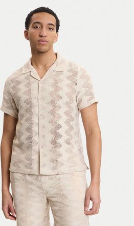 Guess Hemd M6GP46 K3236 Beige Regular Fit