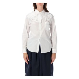 Comme Des Gar&ccedil;ons R&uuml;schenhemd - - Blouses & Shirts - Damen - Wei&szlig; - S