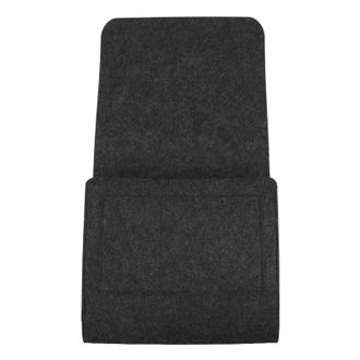 Garneck Filz Aufbewahrungstasche H&auml;ngend Multifunktional Bett Organizer mit Verst&auml;rkter Naht Bedside Tasche f&uuml;r Schlafzimmer Sofa und Schreibtisch Dunkelgrau
