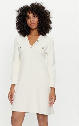 Twin-Set Strickkleid 241TP3094 &Eacute;cru Regular Fit