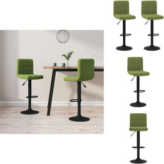 vidaXL Barhocker 2 Stk. Hellgrün Samt - Barhocker - Tresenhocker - Thekenhocker - Barstuhl