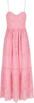 Ermanno Scervino Femme, Robes, Rose, Taille: 36 FR Tiered Midi Dress