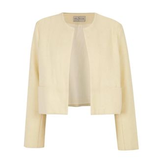 Cortana Jackie- kurze Yakwolljacke in Elfenbein - - Jackets - Damen - Beige - S