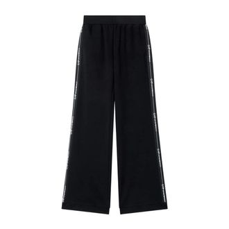 Emporio Armani Emporio Armani Ea7, Femme, Pantalons, Noir, Taille: 42 FR Logo Series Pantalon Stretch en M&eacute;lange de Modal