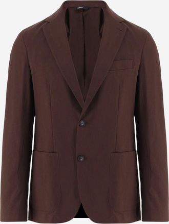 HUGO BOSS Veste en coton extensible
