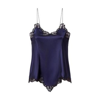 Isabel Marant Amael Seidentop - - Tops - Damen - Blau - S