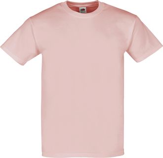 Fruit Of The Loom Iconic 195 Ringspun Premium T | T-Shirt Herren & Damen - 100% Baumwolle, 190-195 g/m&sup2;, hochwertig & weich, ideal f&uuml;r Druck & Alltag | Farbe: Powder Ro