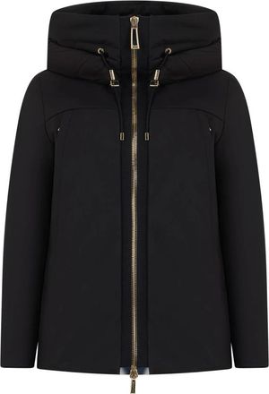 Moorer Ermione Kurze Jacke mit Kapuze - - Jackets - Damen - Schwarzk - XS