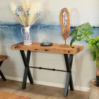 Pier Import Pier Import - Console industrielle en bois recycl&eacute; calgary