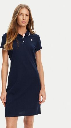 U.S.Polo Association Kleid f&uuml;r den Alltag WUP1312 Dunkelblau Regular Fit