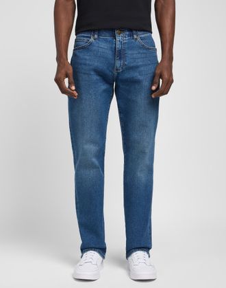 Lee Straight-Jeans LEE Extreme Motion, Herren, Gr. 32, L&auml;nge 30, blau (general), Denim/Jeans, Obermaterial: 81% Baumwolle, 18% Polyester, 1% Elasthan, nor