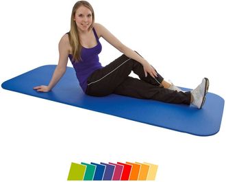 Sport-Tec AIREX Coronita, Gymnastikmatte, blau, ca. 200 x 80 x 1,5 cm