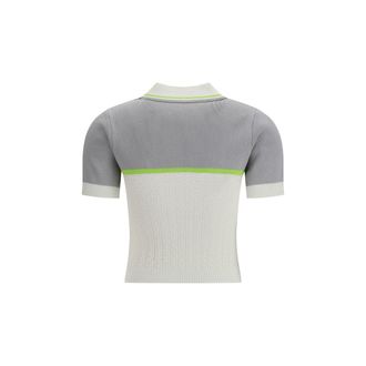Casablanca Womens White Viscose Polo Shirt