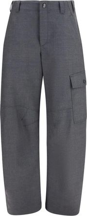 Brunello Cucinelli Pantalon Cargo Tonneau - Femme - Pantalons - Gris - Taille: 38 FR
