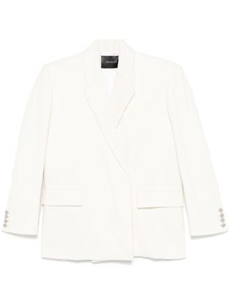 MUGLER blazer à boutonnière croisée - Blanc