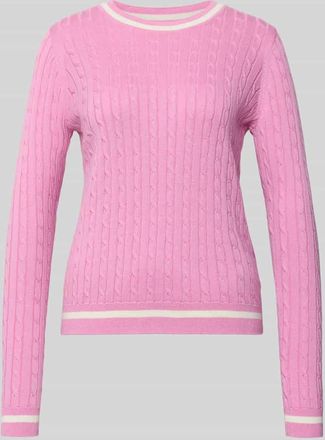 Christian Berg Strickpullover mit gerippten Abschl&uuml;ssen