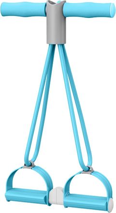 Generico Kn&ouml;chelzug mit Rohrpedal | &Uuml;bungsb&auml;nder | Hilfsger&auml;t mit 4 R&ouml;hren f&uuml;r Muskel&uuml;bungen an Armen, Beinen, Bauch und Taille Training zu Hause Stretching f&uuml;