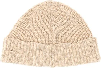 Marni CLMC0173Q0_UFH30100W23 Marni Mending Embroidery Beanie - Beige