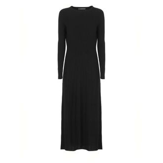 D.exterior Femme, Robes, Noir, Taille: 36 FR Robe en M&eacute;lange de Cachemire Noir