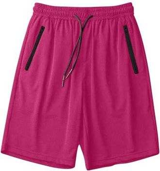 Generico Short de sport décontracté en maille pour homme avec cordon de serrage, pantalon de jogging dété léger, short vintage pour la plage et lentraînement, 