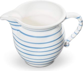 Gmundner Keramik Milchgießer glatt Füllmenge : 0.5 Liter Blaugeflammt Geschirr, handgemacht in Österreich